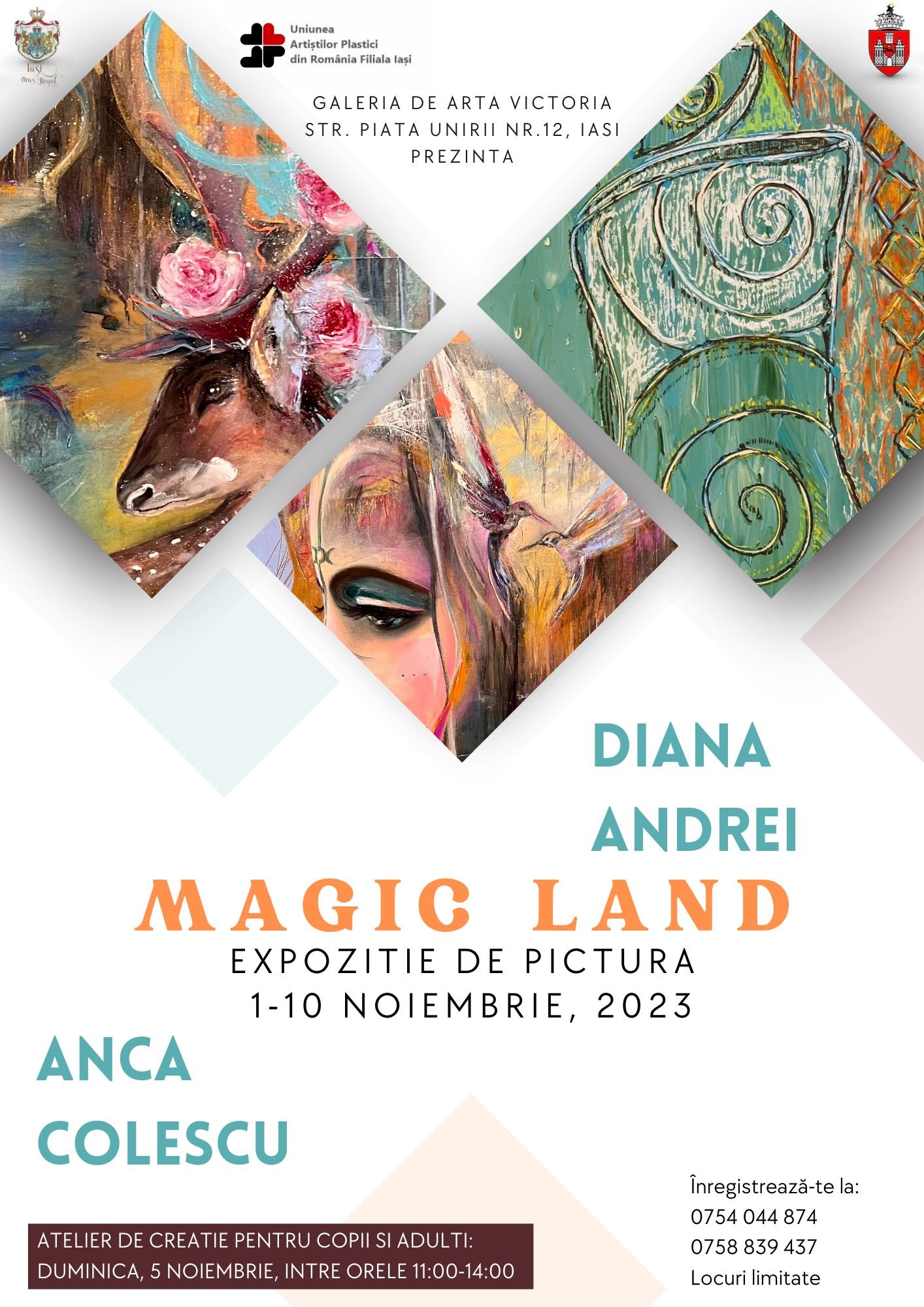 Expoziția „Magic Land”– Diana Andrei și Anca Colescu @ Iaşi | UAP